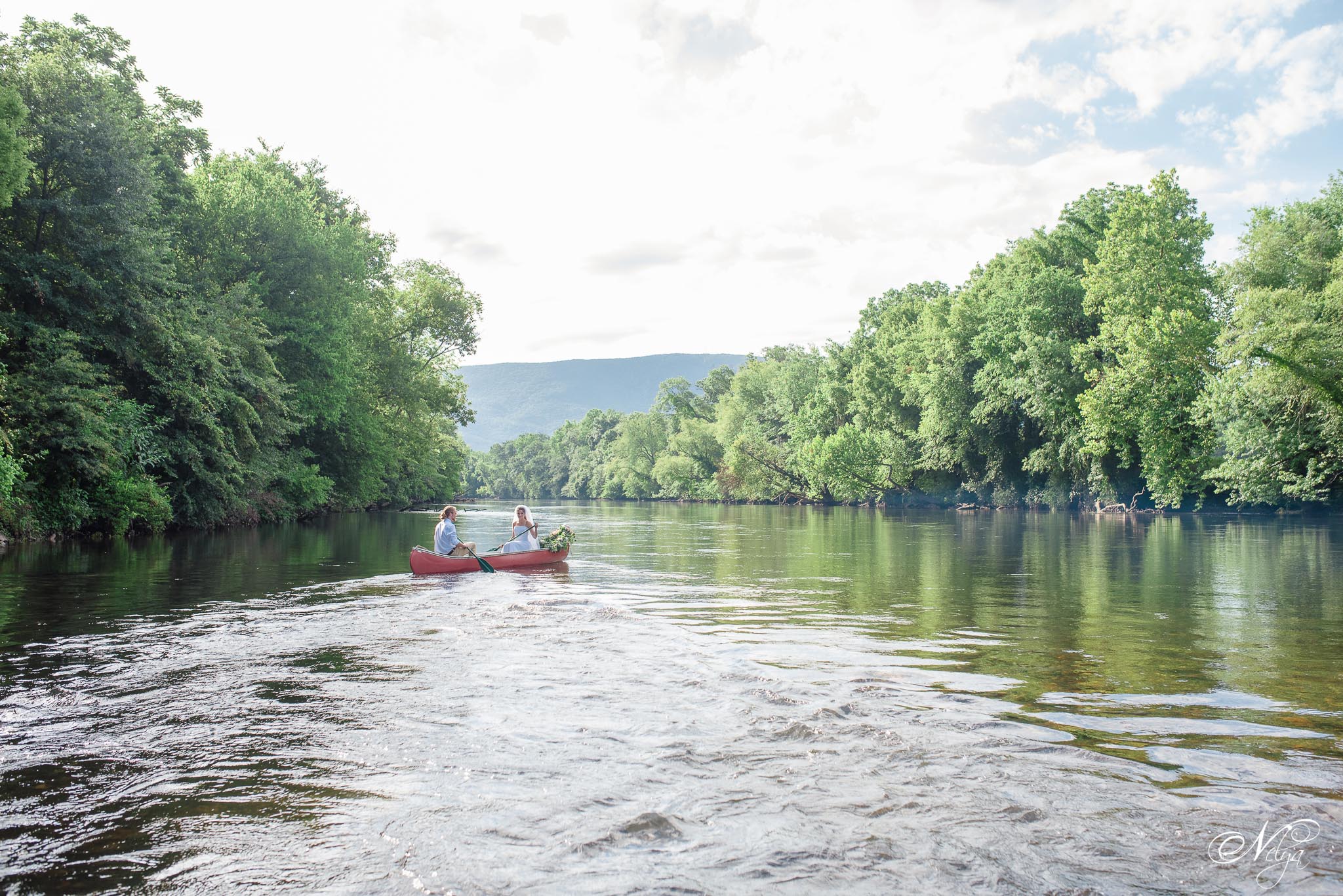 Hiwassee River Weddings Canoe Wedding 4215 Hiwassee River Weddings